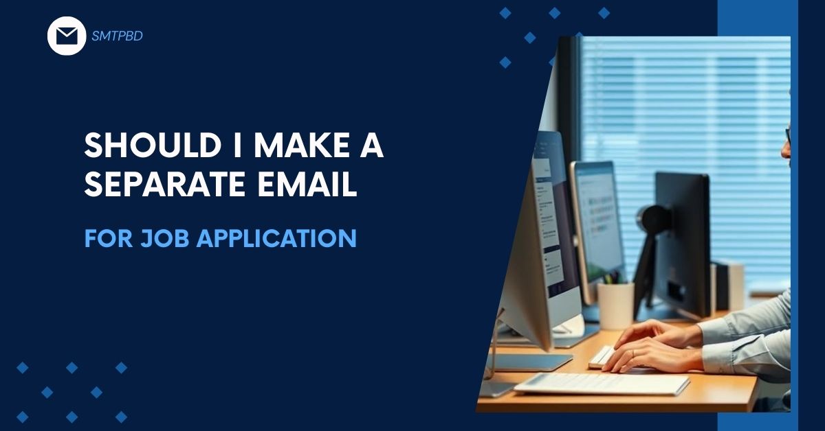 Should I Make a Separate Email for Job Application?